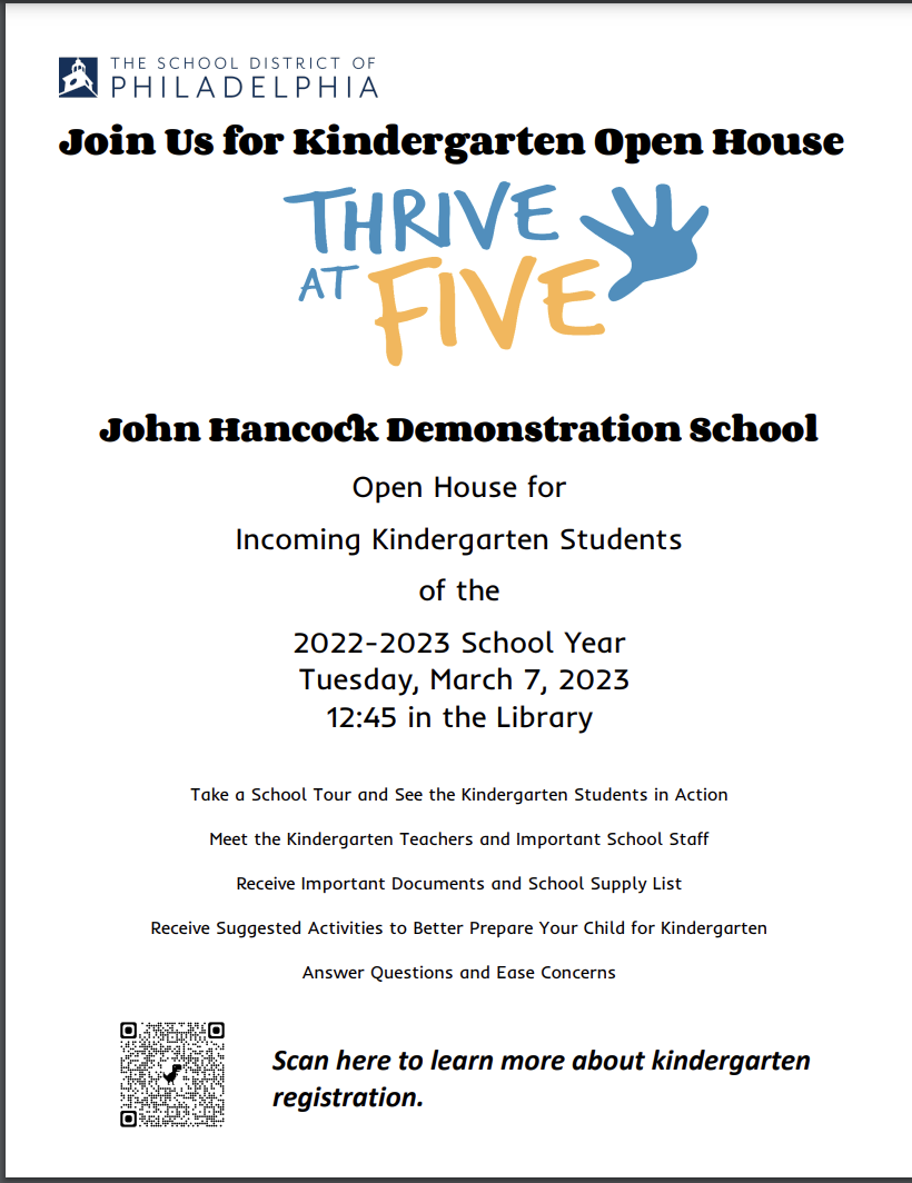 John Hancock Demonstration Schools – The School District of Philadelphia